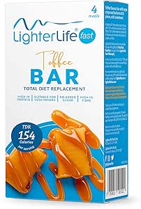LighterLife Toffee Bar, High Protein Meal Replacement Diet Supplement ...
