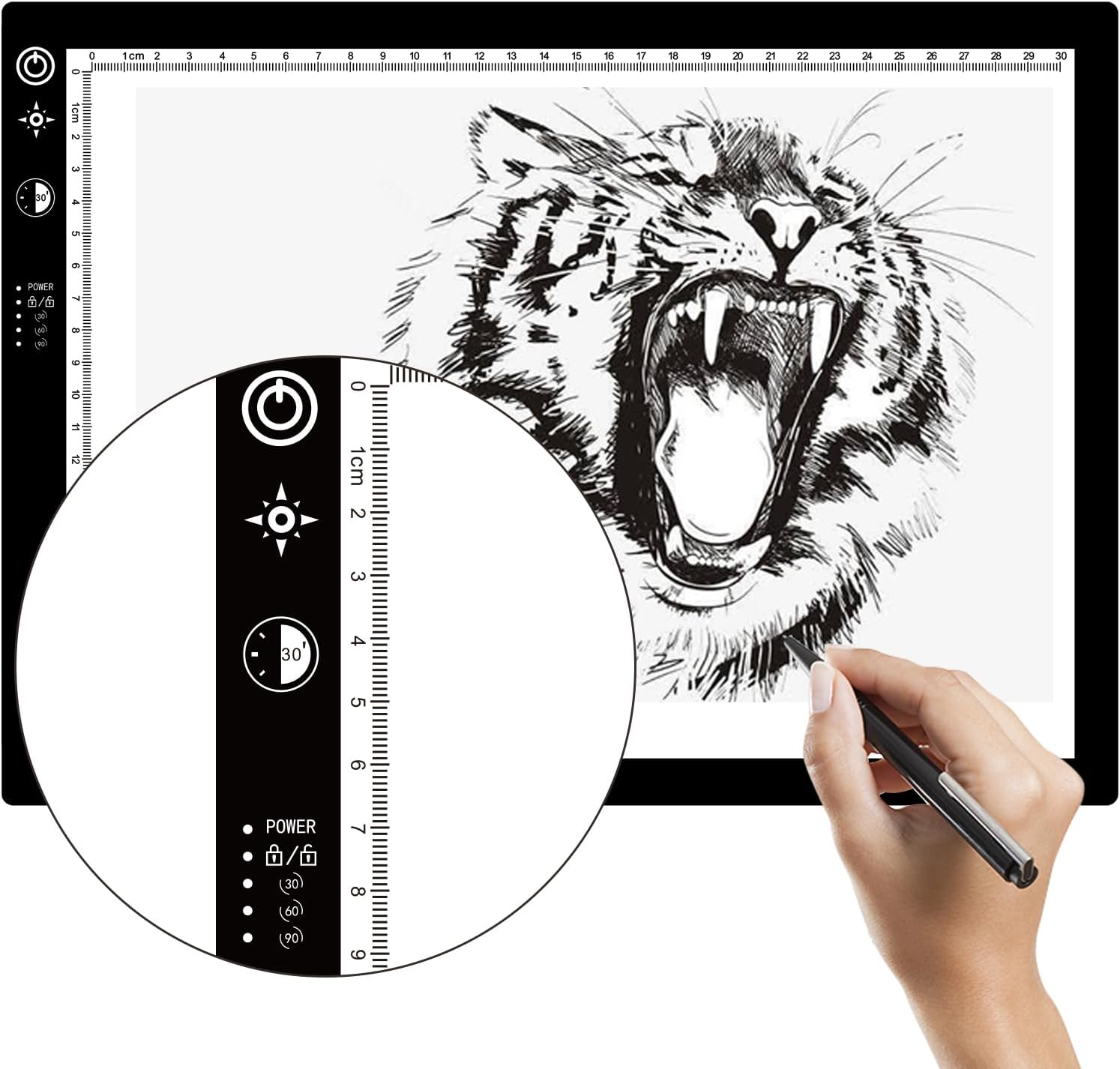 Amazon.com: tiktecklab A4 LED Copy Board tracing Light Box,Ultra-Thin ...