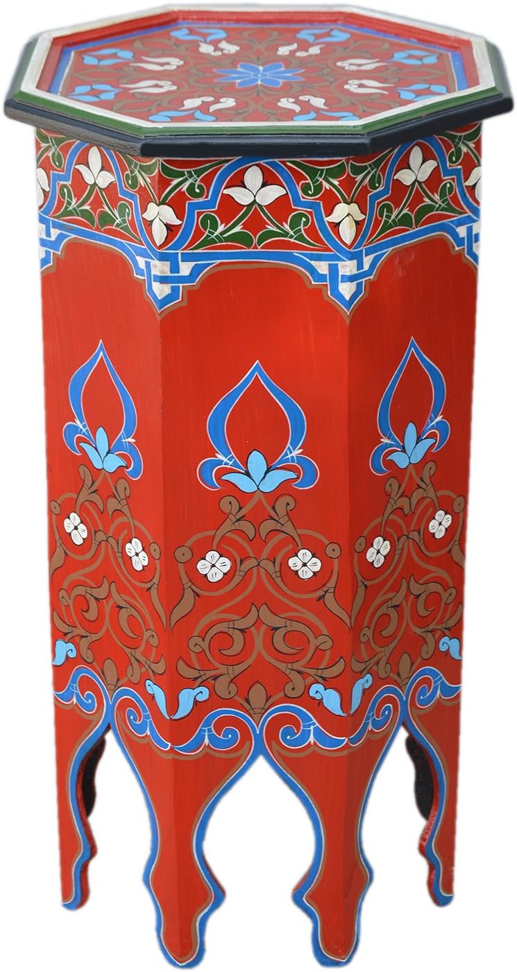 Amazon.com: Treasures Of Morocco Moroccan Wood Side End Table Corner ...