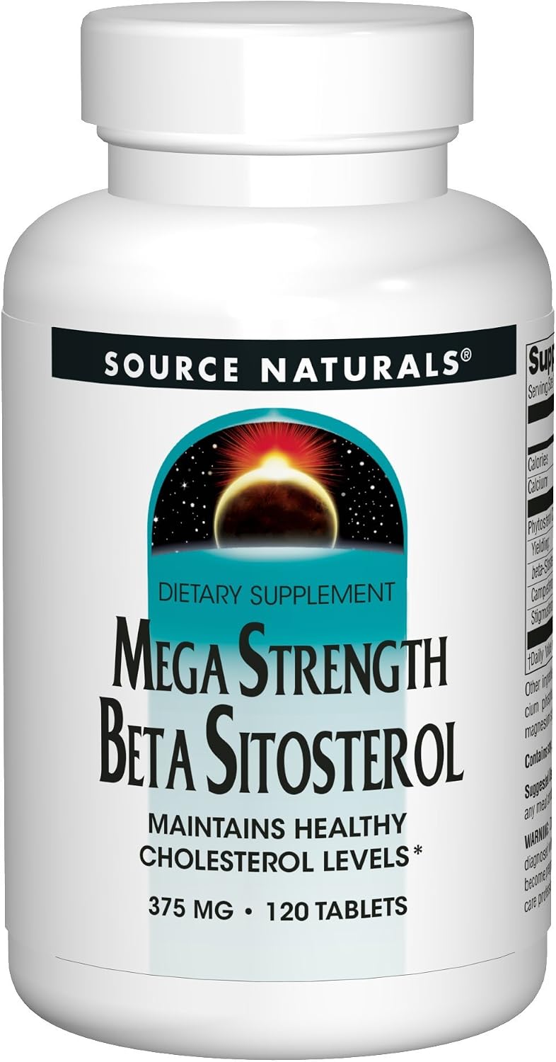 Source Naturals Mega Strength Beta Sitosterol 375mg Plant Sourced ...