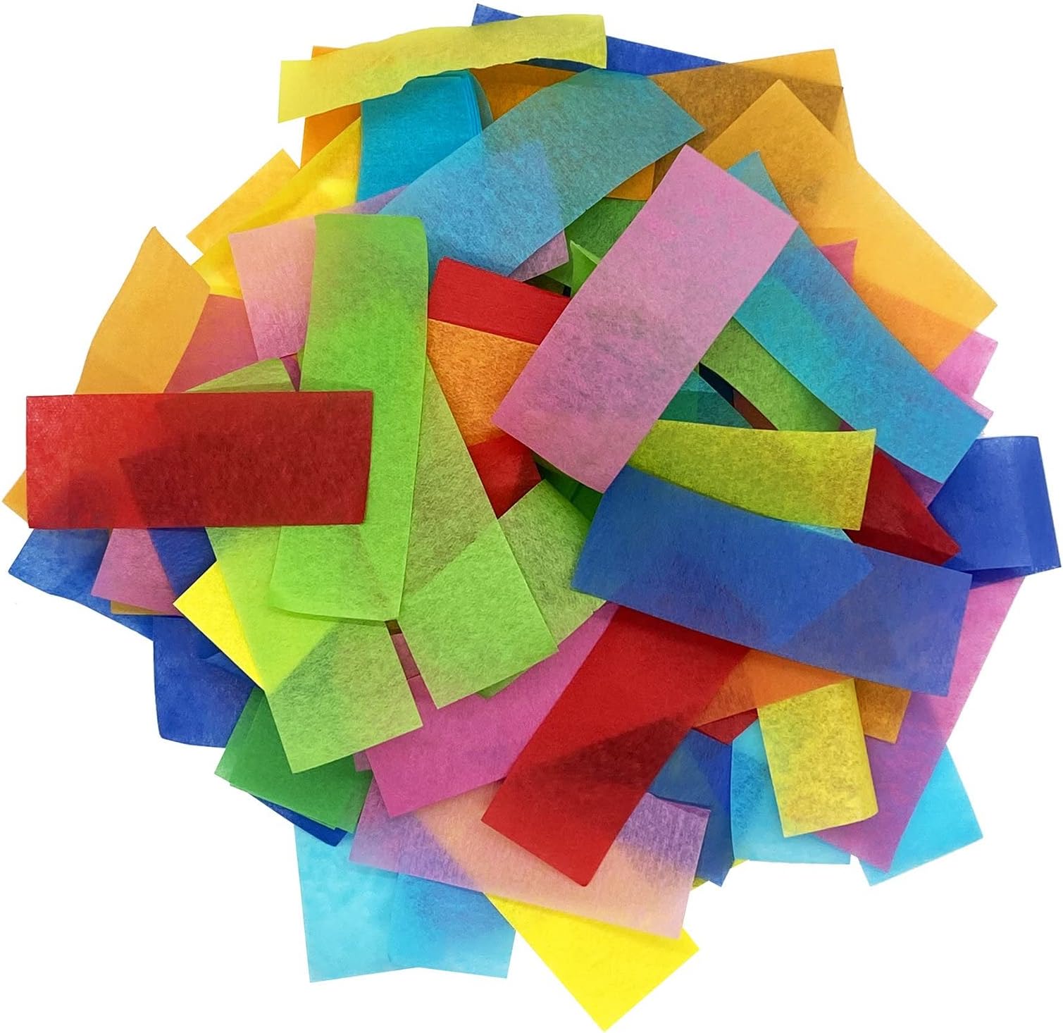 Amazon.com: Biodegradable Tissue Confetti Rectangles, Multicolor ...