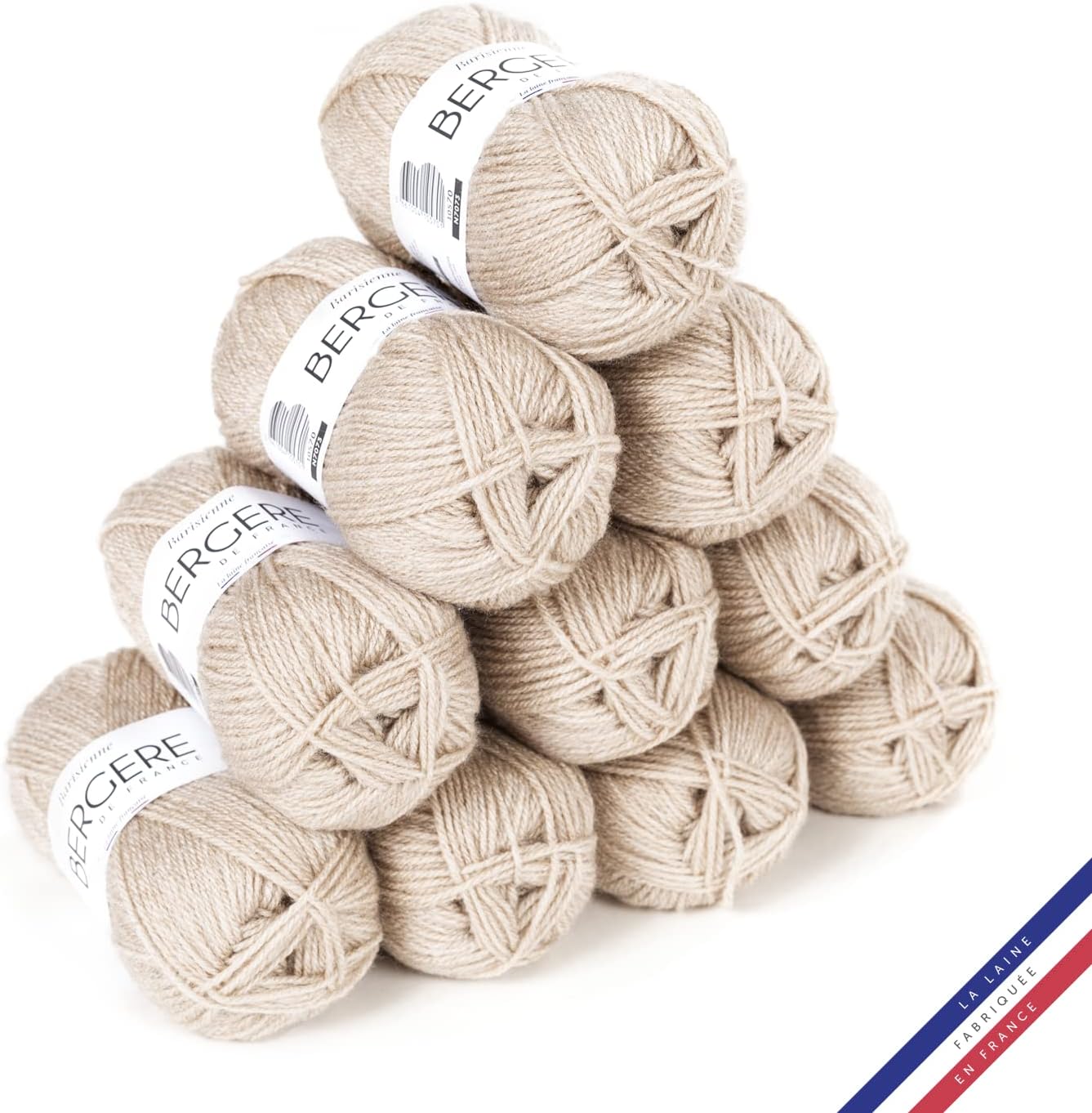 Bergère de France - BARISIENNE, lot de 10 pelotes de laine à tricoter ...