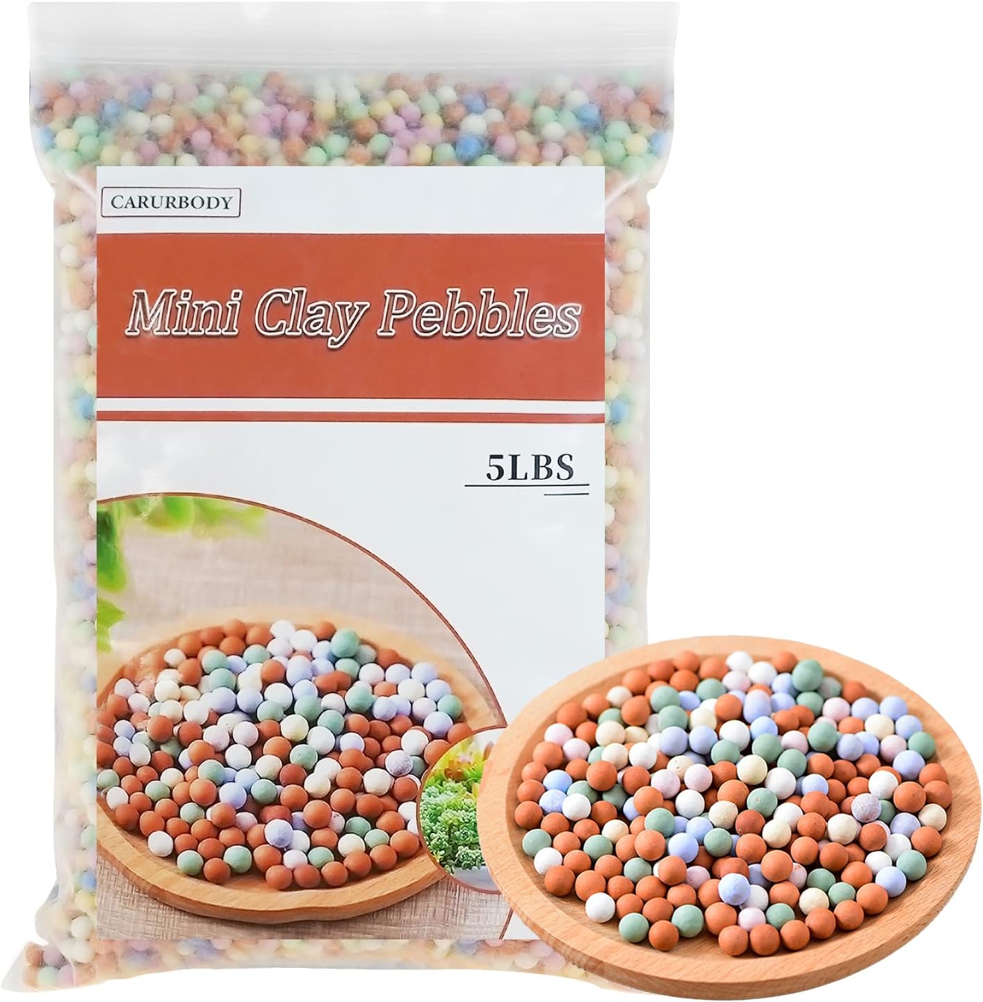 CARURBODY 5LBS Ceramsite Clay Pebbles for Orchid - Mini Leca Clay ...