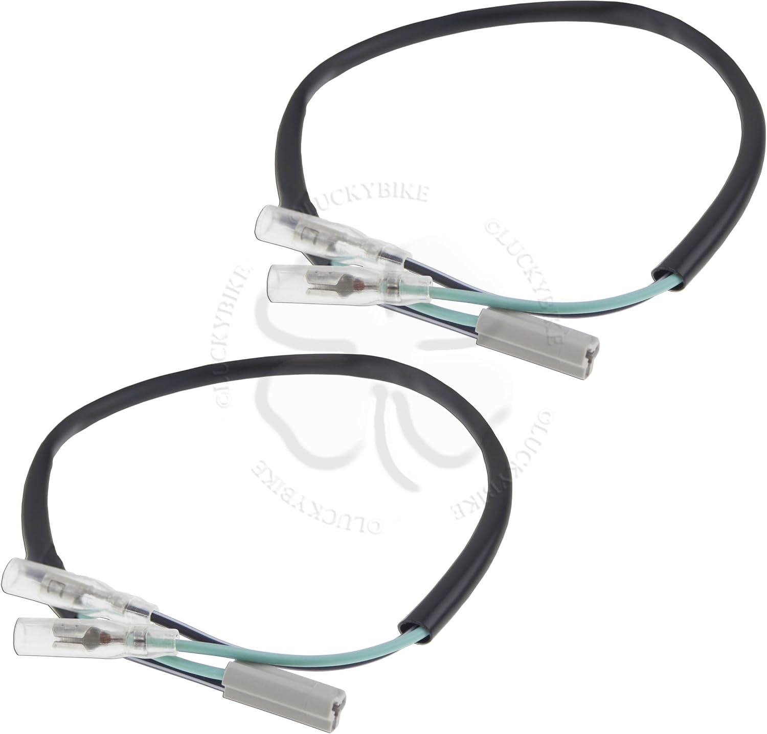 Amazon.com: 2X Turn Signal Adapter Plug 2 Prong Round for Honda ...