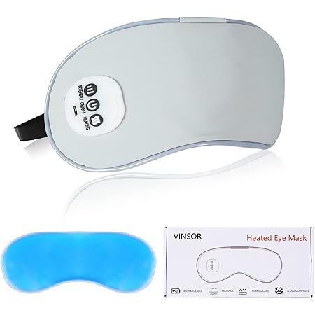 Amazon.com : VINSOR 3 in 1 Heated Massage Eye Mask USB Rechargeable,5 ...