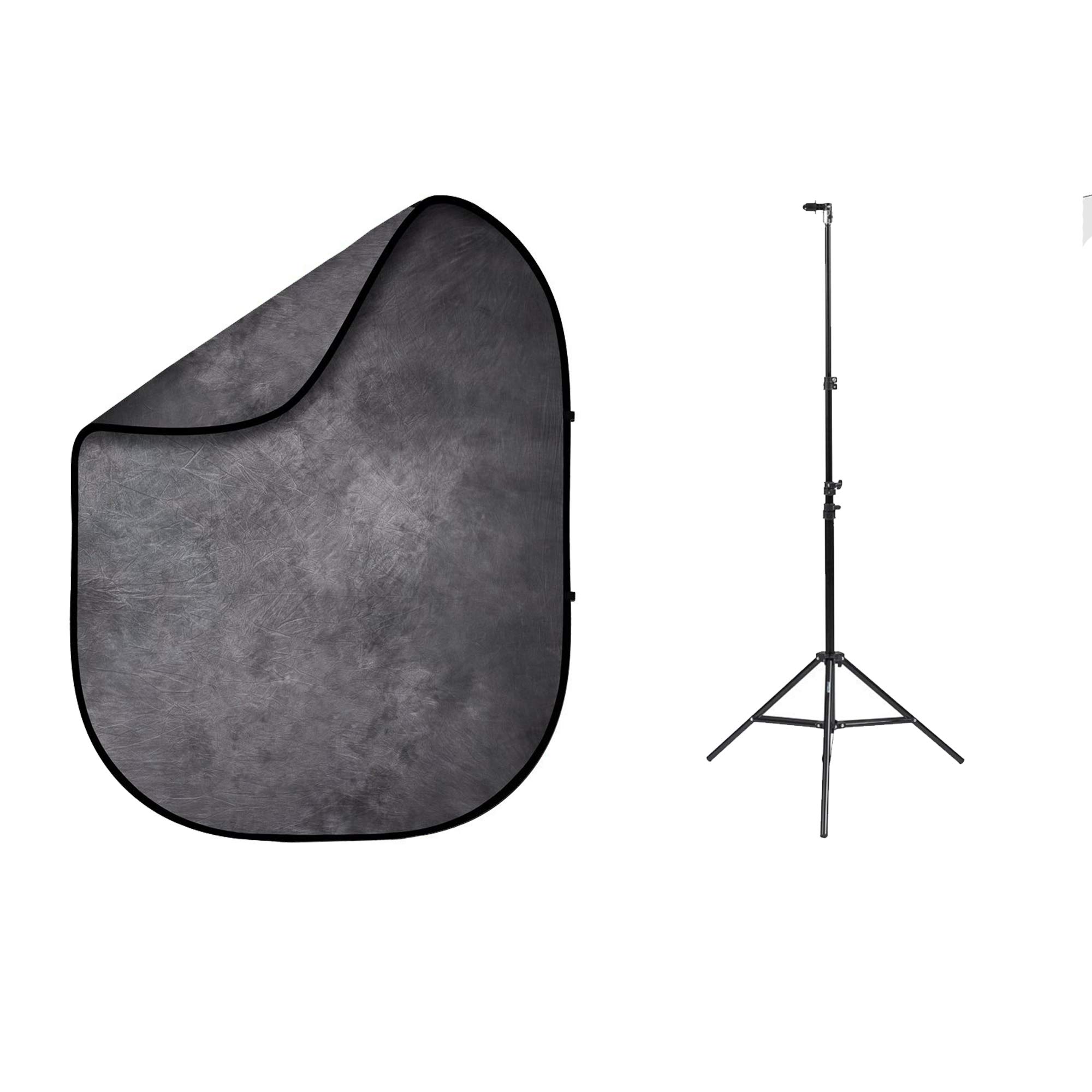 Buy Fovitec 1.5m x 2m Grey Double-Sided Portable Pop Up Studio ...