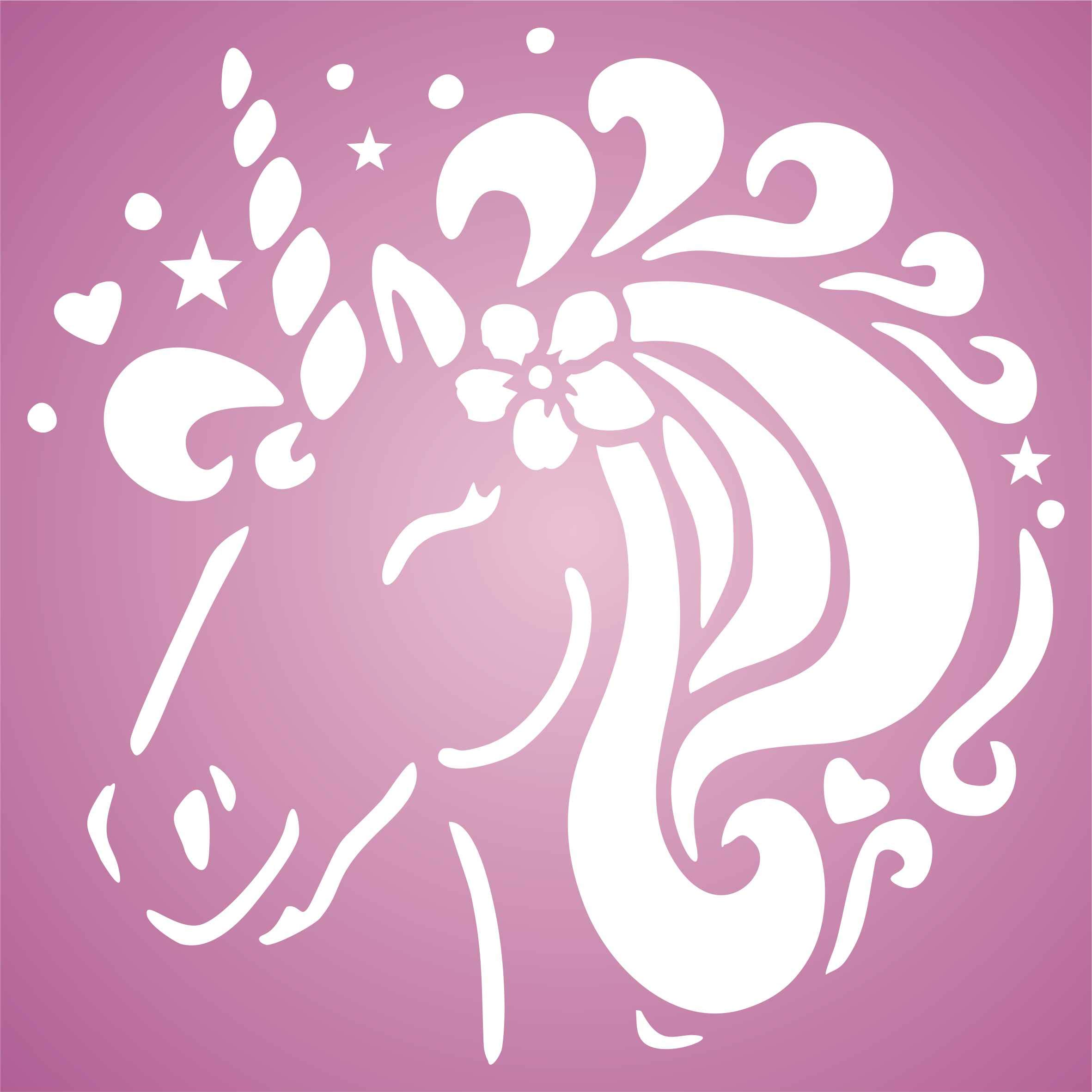 My Little Pony Unicorn Stencil
