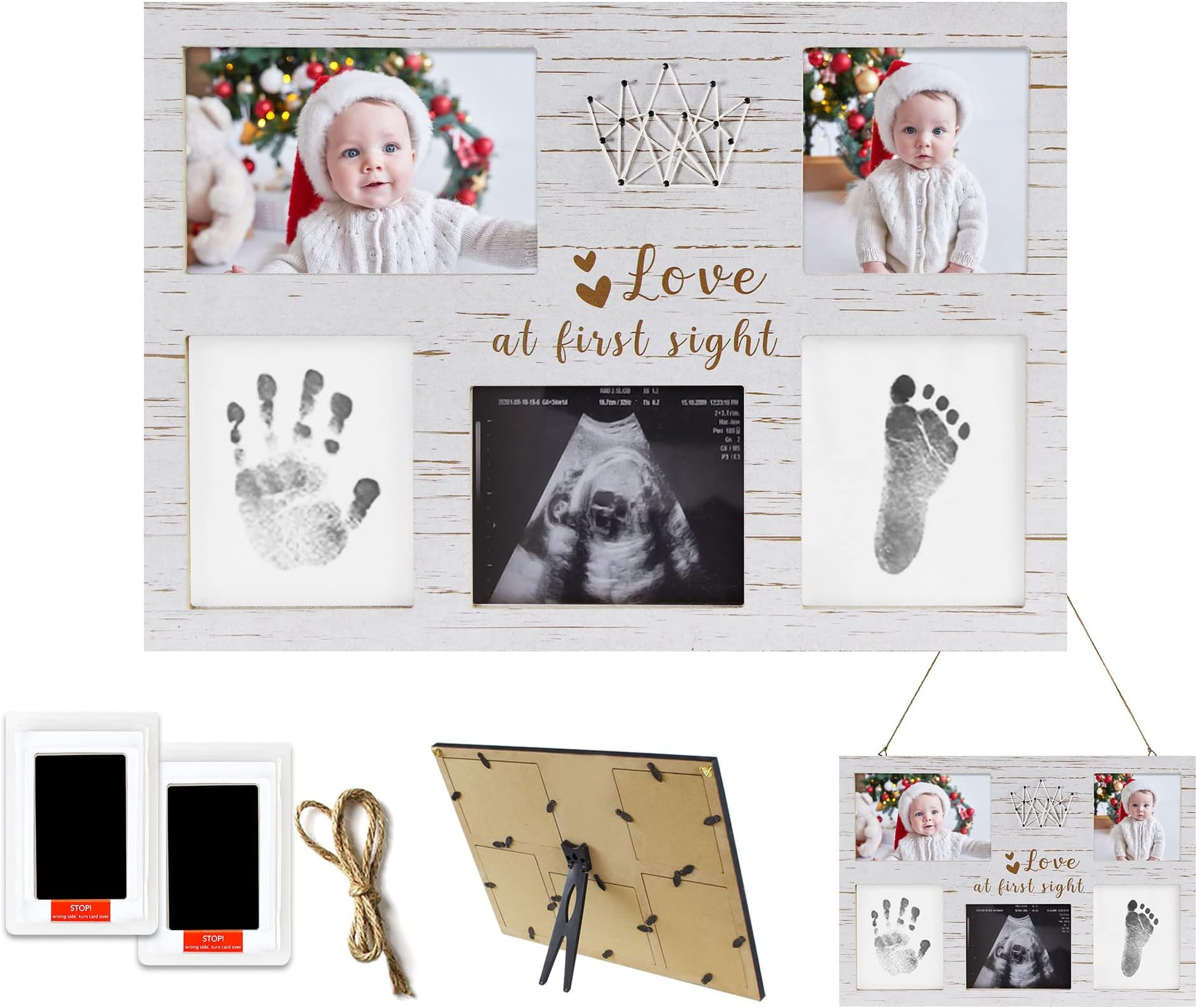 Amazon.com : VA1KENE Baby Hand And Footprint Kit, Baby Photo Frame and ...