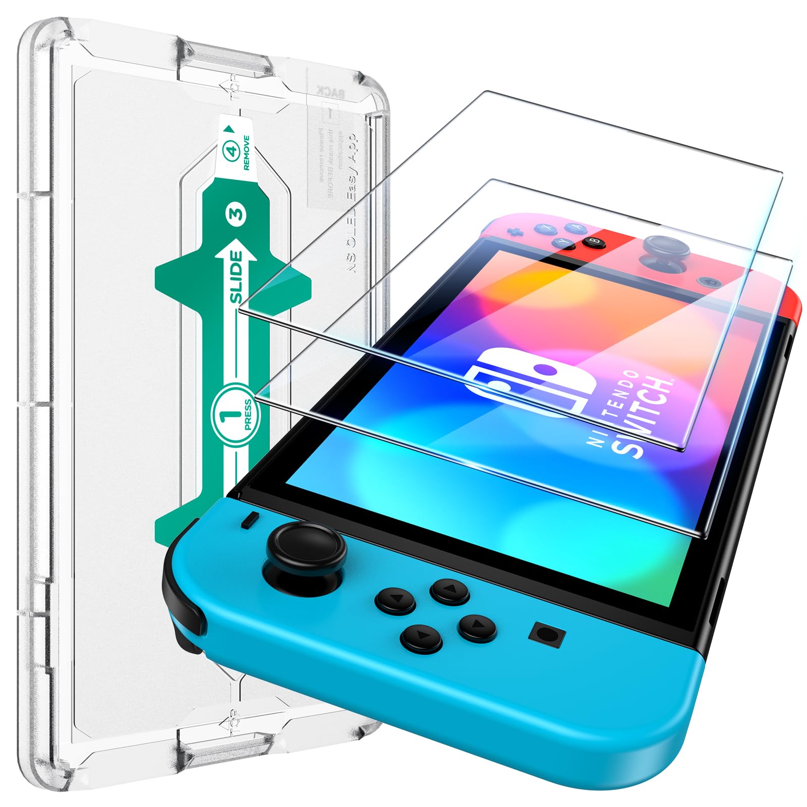 Snapklik.com : UniqueMe For Nintendo Switch OLED Screen Protector, 1 S ...