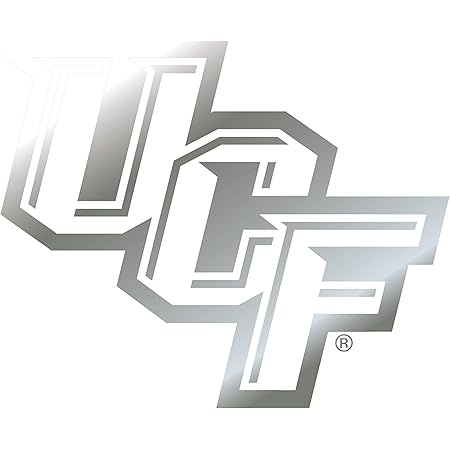 Amazon.com: Craftique Central Florida Golden Knights Decal (Silver UCF ...