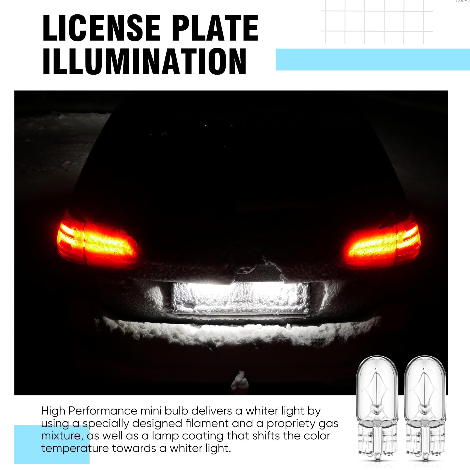 Snapklik.com : 2827NATB Bulb 2825 Bulb 12V 5W W2.1 X 9.5D Base Natural ...
