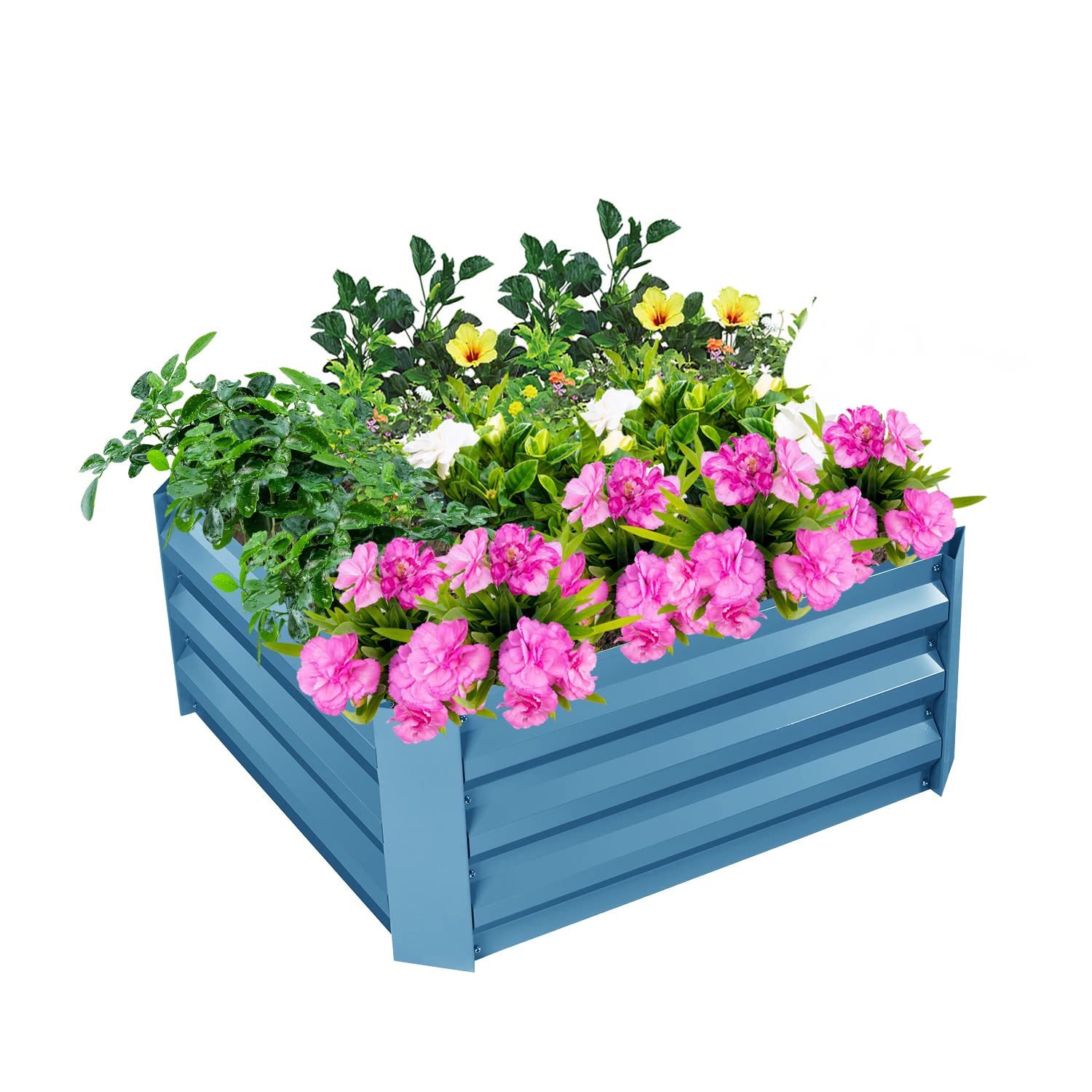 Snapklik.com : DCP Raised Garden Bed 3x3ft Metal Garden Bed Kit ...
