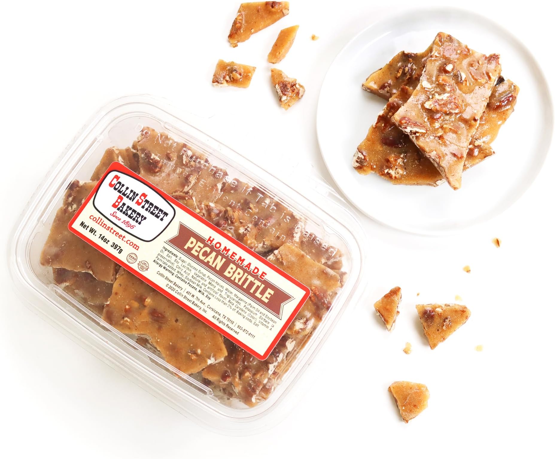 Amazon.com: Collin Street Bakery Homestyle Texas DeLuxe Pecan Nut ...