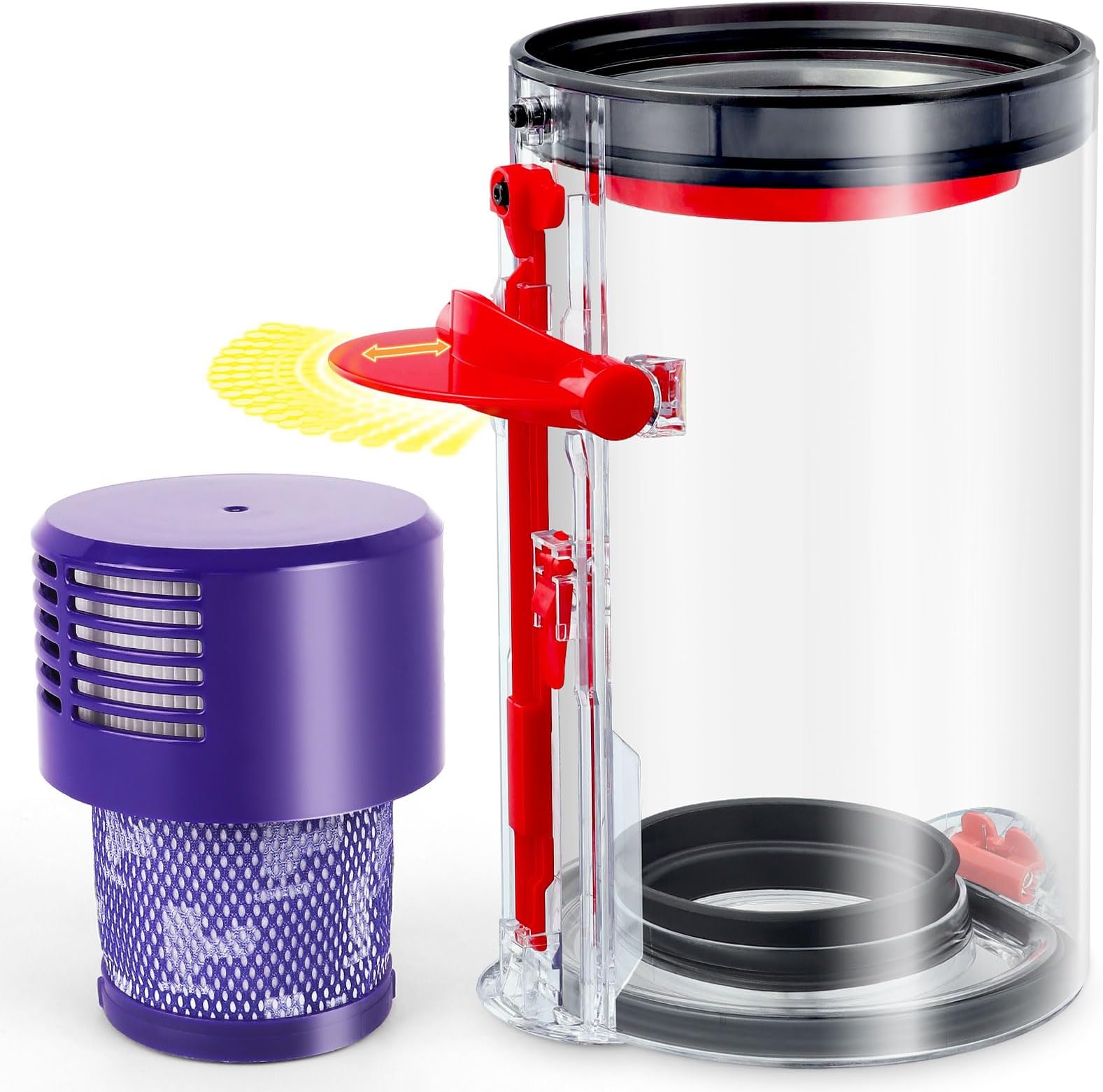 Amazon.com: Upgraded Dust Bin Compatible with Dyson V10 Vacuum Cleaner ...