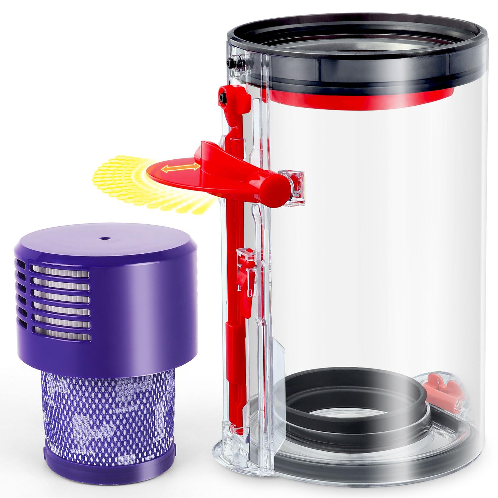 Amazon.com: Upgraded Dust Bin Replacement for Dyson V10 Vacuum Cleaner ...