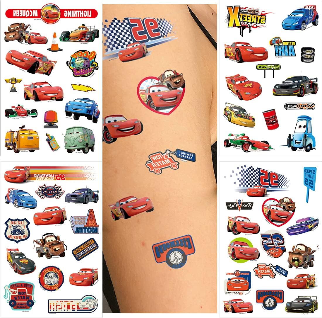 Amazon.com: Disney/Pixar Cars Stickers & Tattoos Party Favor Pack ...
