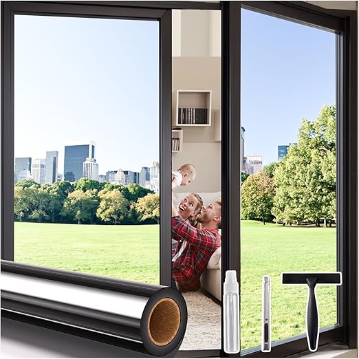 Amazon.com: Coavas One Way Window Privacy Film, Window Tint for Home ...
