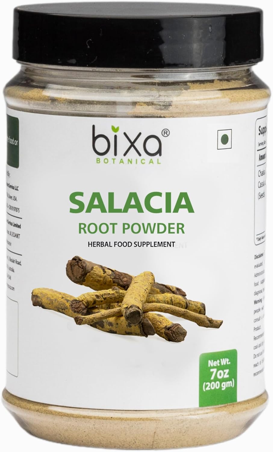 bixa BOTANICAL Salacia Root Powder (Salacia reticulata) | 200 Grams / 7 ...