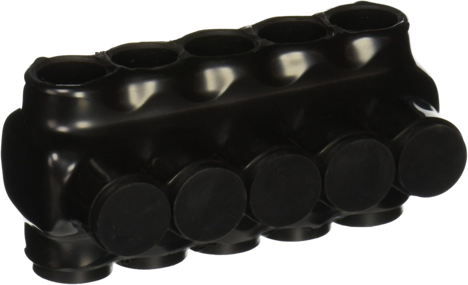 500MCM-4AWG 2-Port Dual Entry Black PVC Insulated Multi-Cable Multi-Tap ...