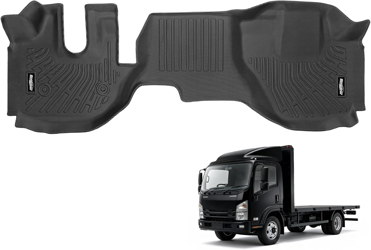 Amazon.com: Bingoliner Floor Mats for Isuzu NPR/NQR/NRR 2016-2024, All ...