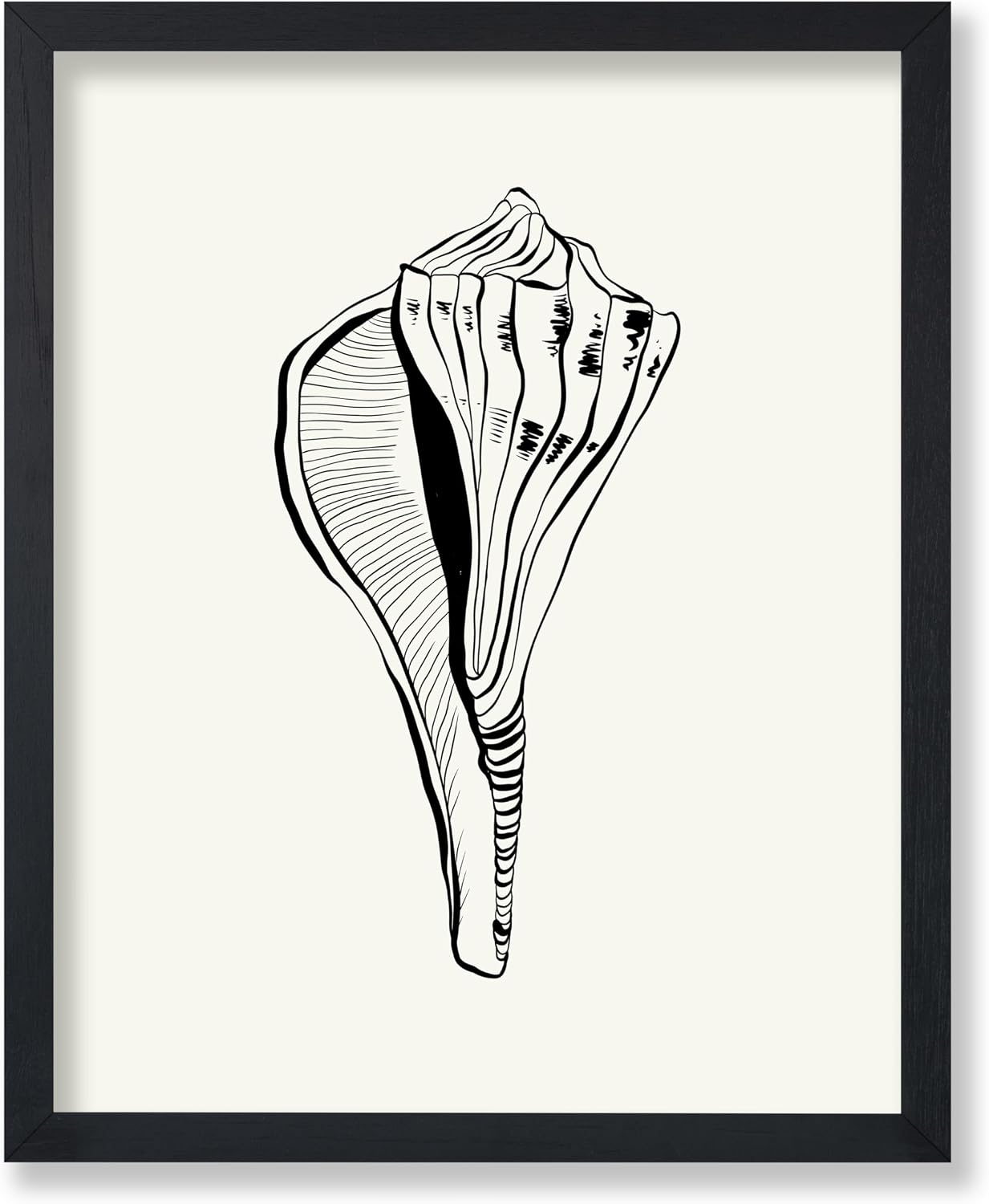 Amazon.com: Poster Master Seashell Poster - Retro Aquatic Print ...