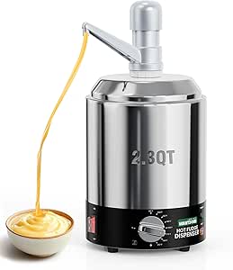 Amazon.com | Commercial 4.6Qt Nacho Cheese Dispenser with Pump - Nacho ...