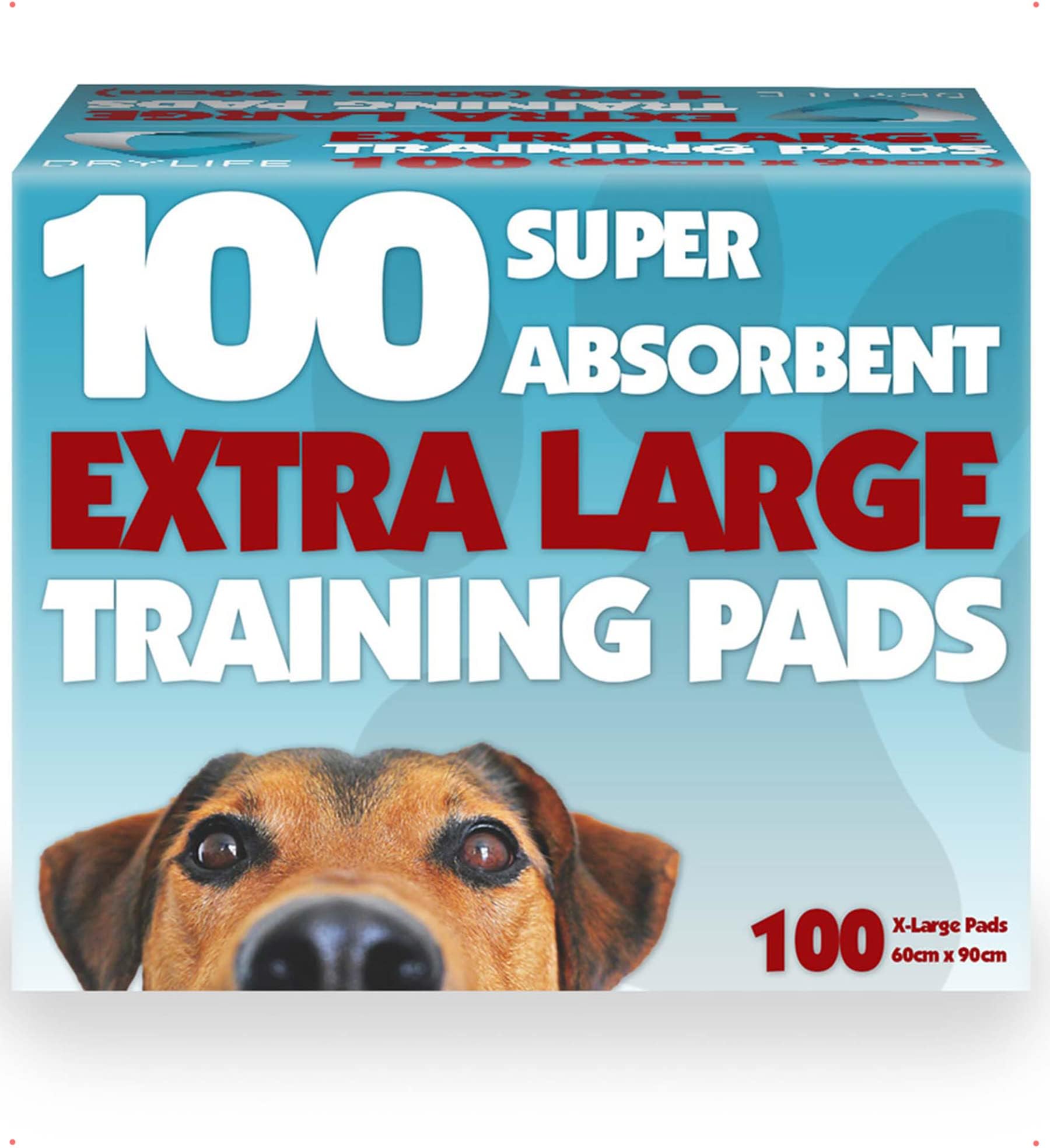 100 x Drylife Super Absorbent Extra Large Dog/Puppy Training Pads ...