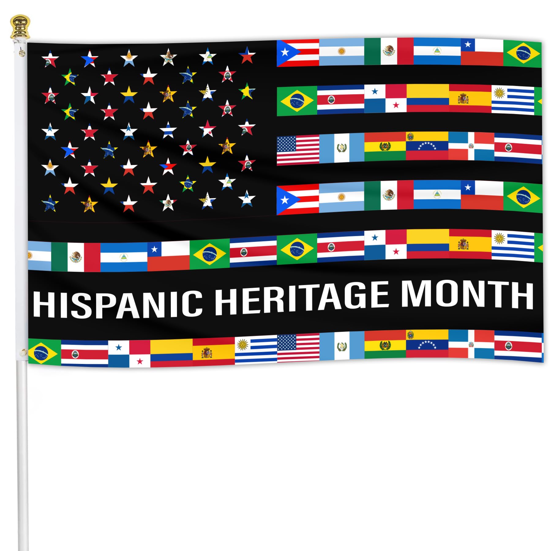 Hispanic Flags Border