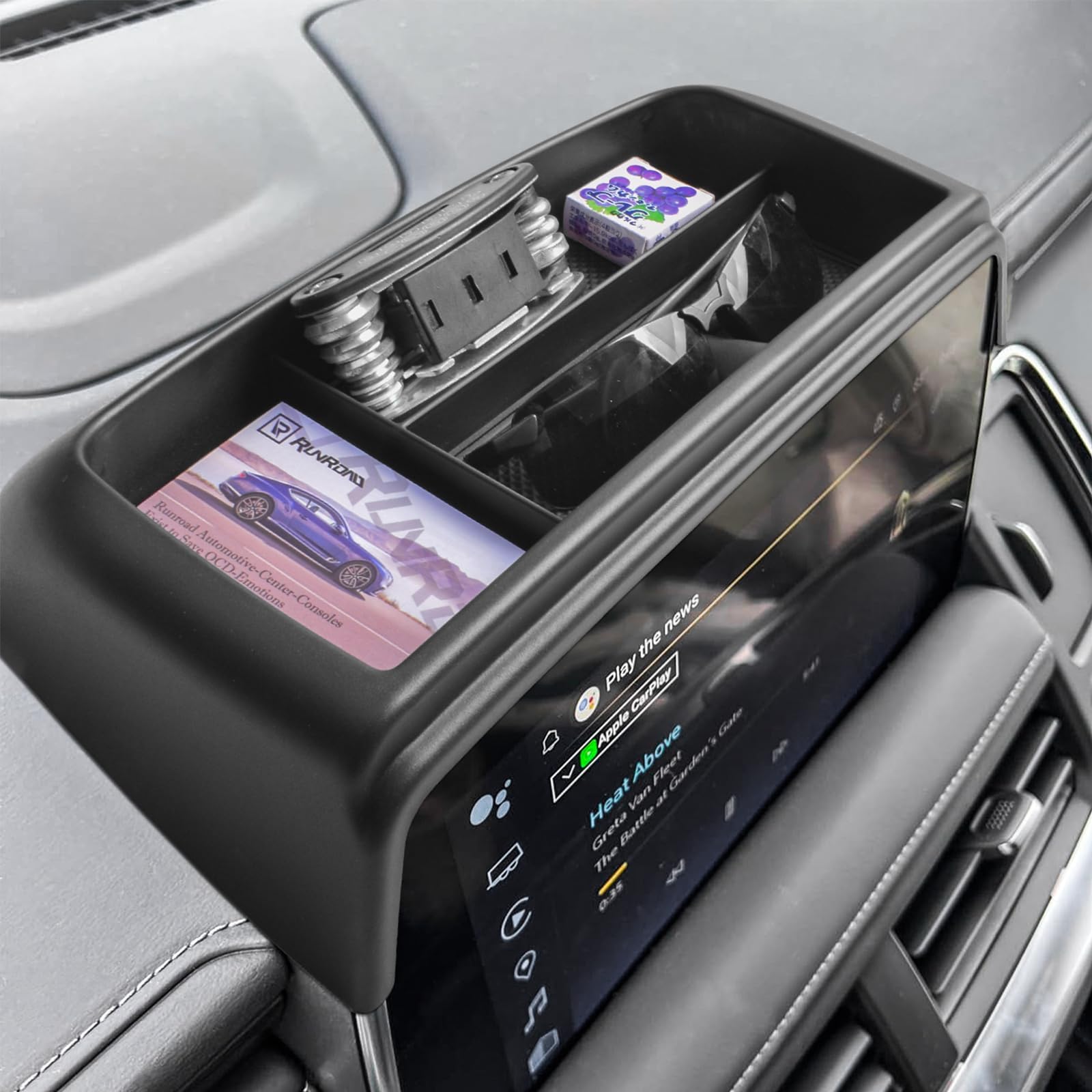 Amazon.com: RUNROAD Dashboard Storage Organizer Tray Compatible with ...