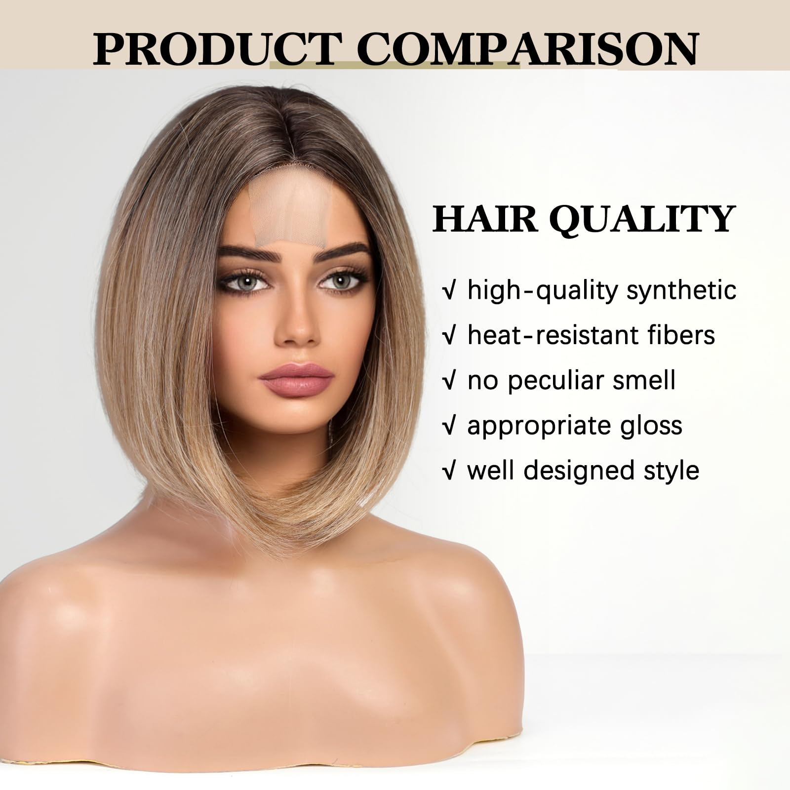 HAIRCUBE Lace Front Short Bob Wig - Unlock Your Inner Fashionista with ...