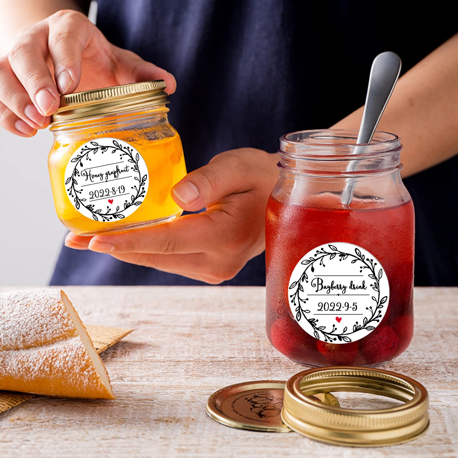 Mason Jar Label Design For
