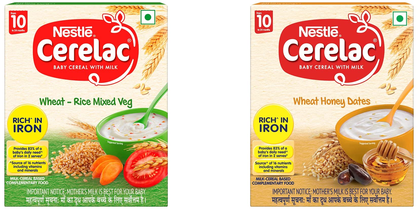 Nestle Cerelac Fortified Baby Cereal With Milk Wheat Rice Mixed ...