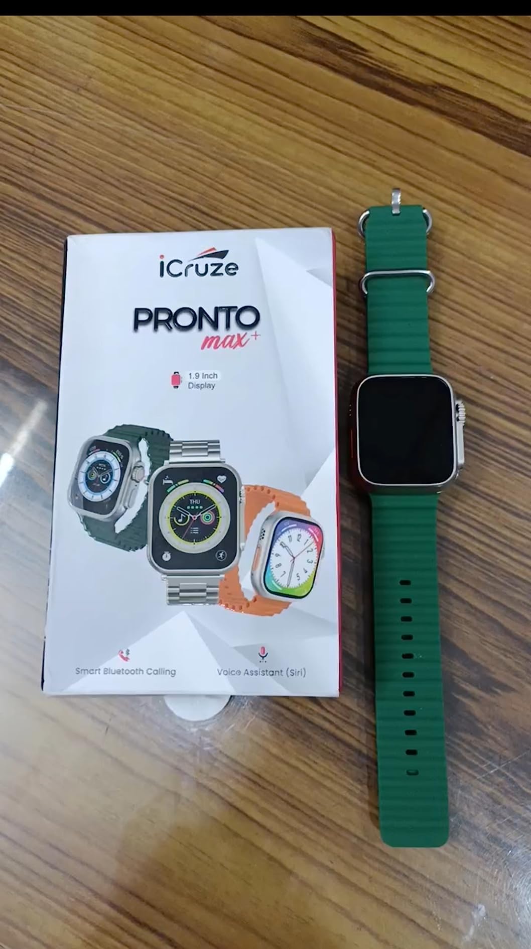 iCruze DIGITAL Pronto Max + Bluetooth Calling Smart Watch 1.9" HD ...