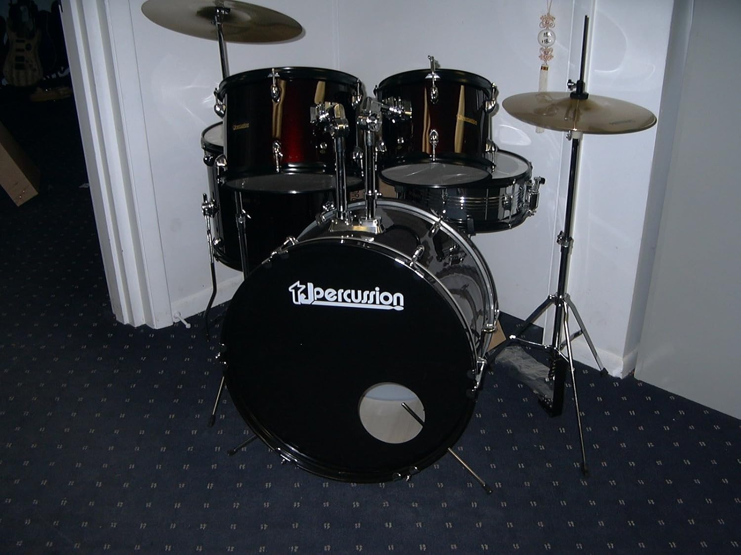 Tj Percussion New Beginner Trap Drum Set : Amazon.co.uk: Musical ...