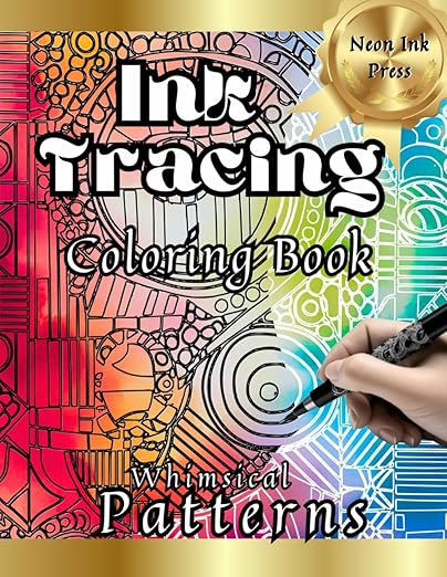 Amazon.com: Ink Tracing Coloring Book: Whimsical Patterns: Anxiety ...
