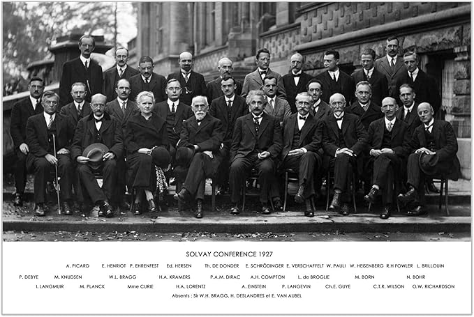 Amazon.com: Generic science posters for classroom Solvay Conference ...