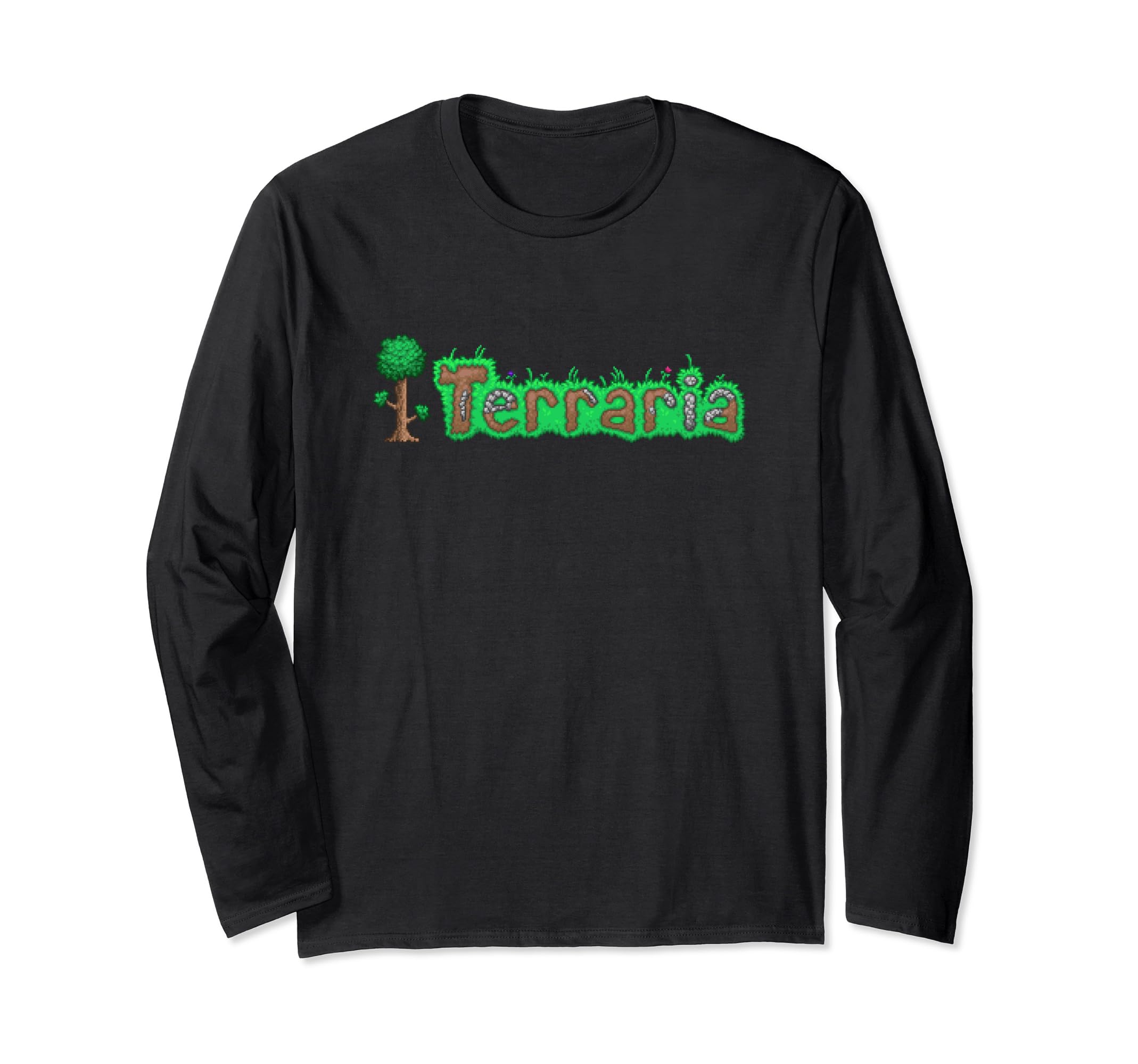 Amazon.com: Terraria Long Sleeve T-Shirt: Terraria Logo : Clothing ...