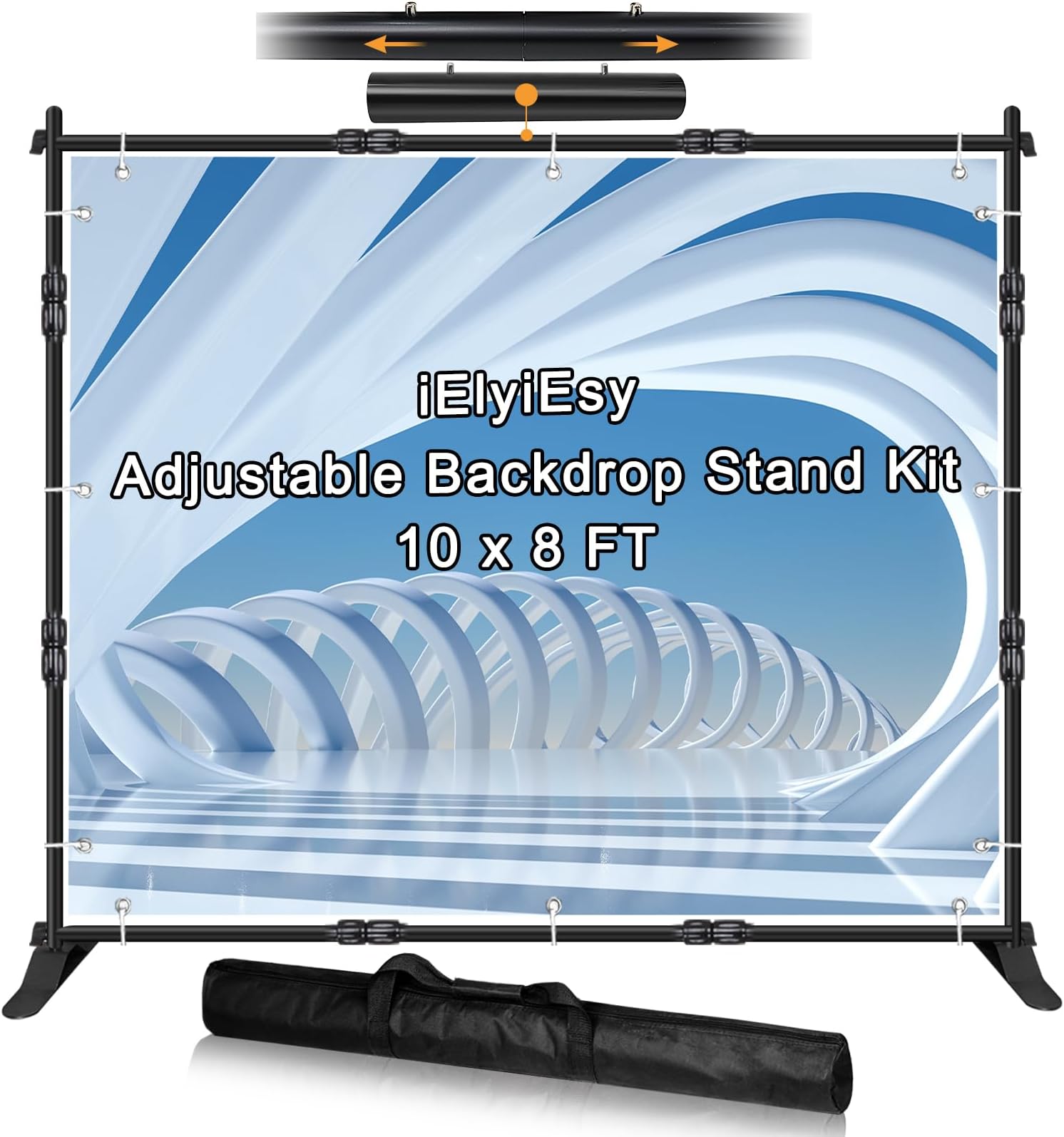 Amazon.com: ZeHuoGe 8'x 8' Exhibition Jumbo Banner Backdrop Stand ...