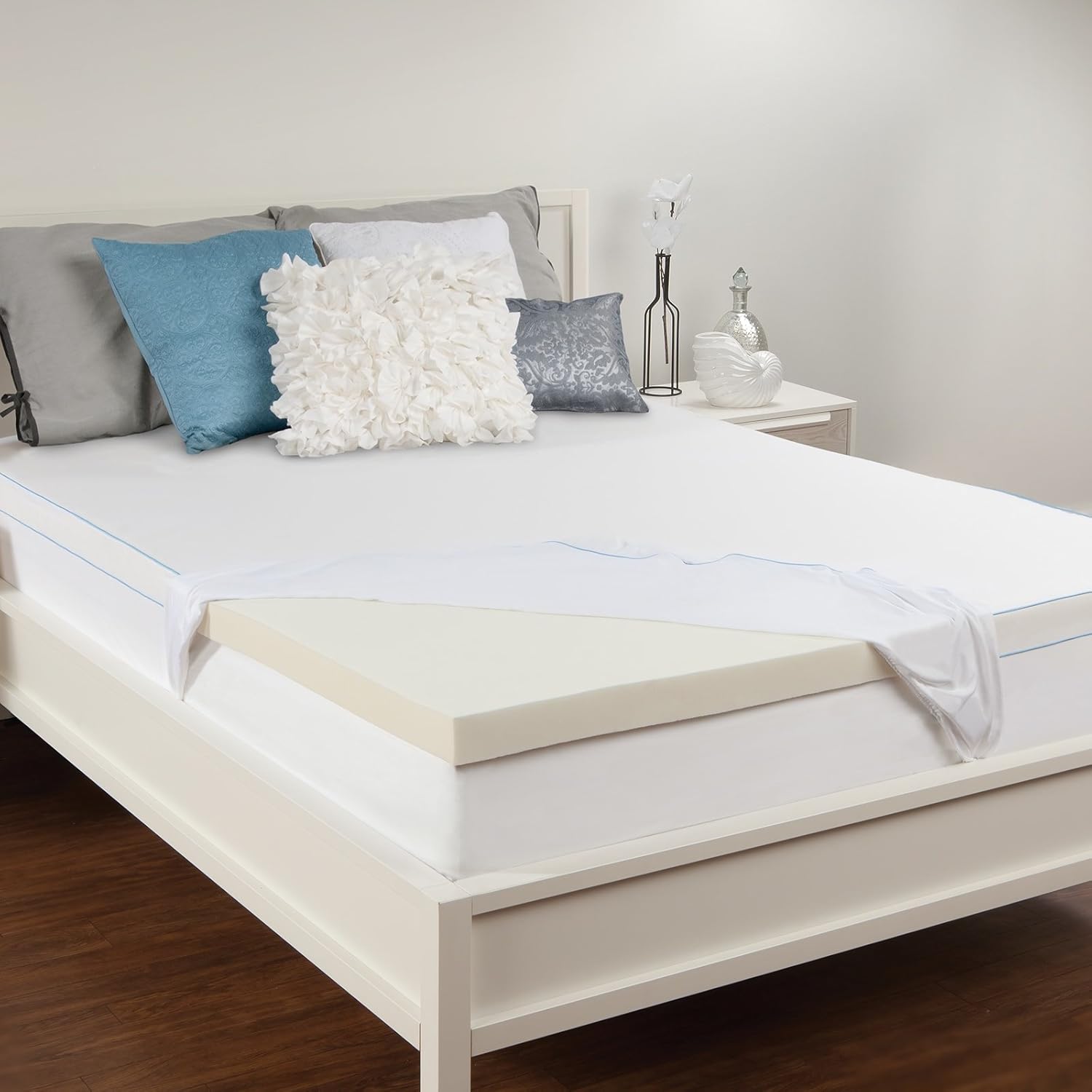 Amazon.com: Sealy Memory Foam Mattress Topper 3", Queen : Home & Kitchen