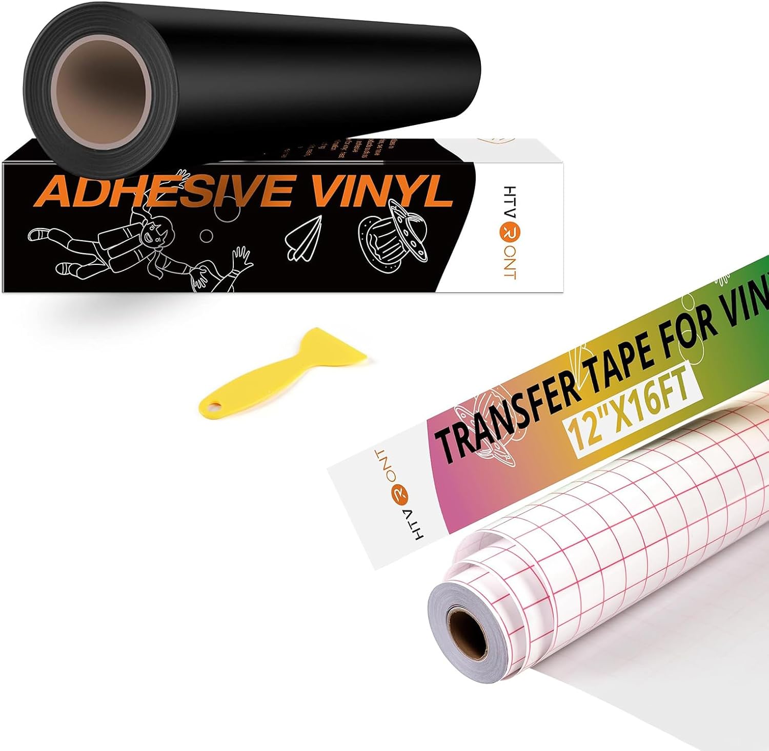 Amazon.com: HTVRONT Transfer Tape for Vinyl -12" x 16 FT Transfer Paper ...