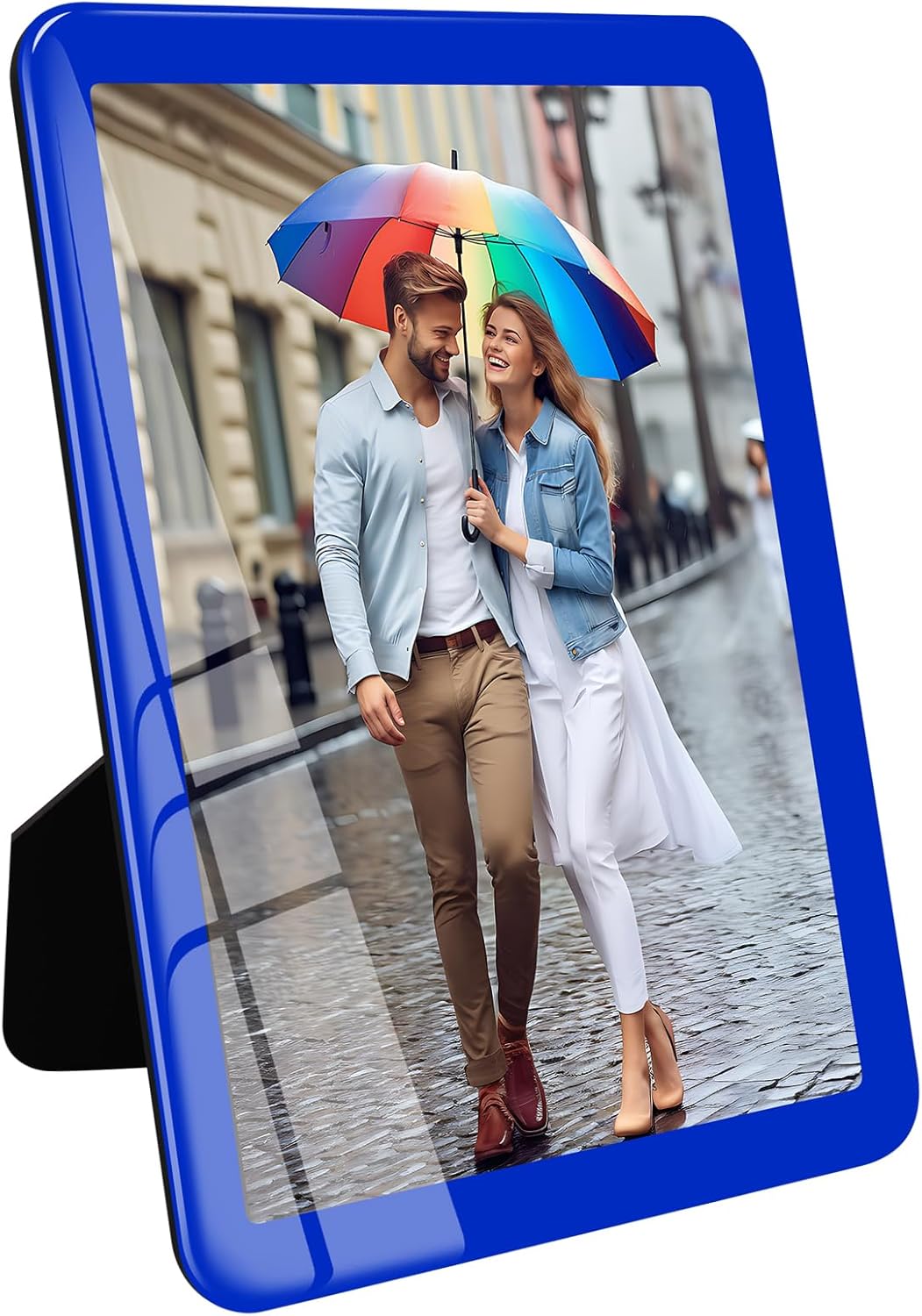 Amazon.com: Bluesun 5x7 Picture Frame Blue, Picture Frames Glass ...