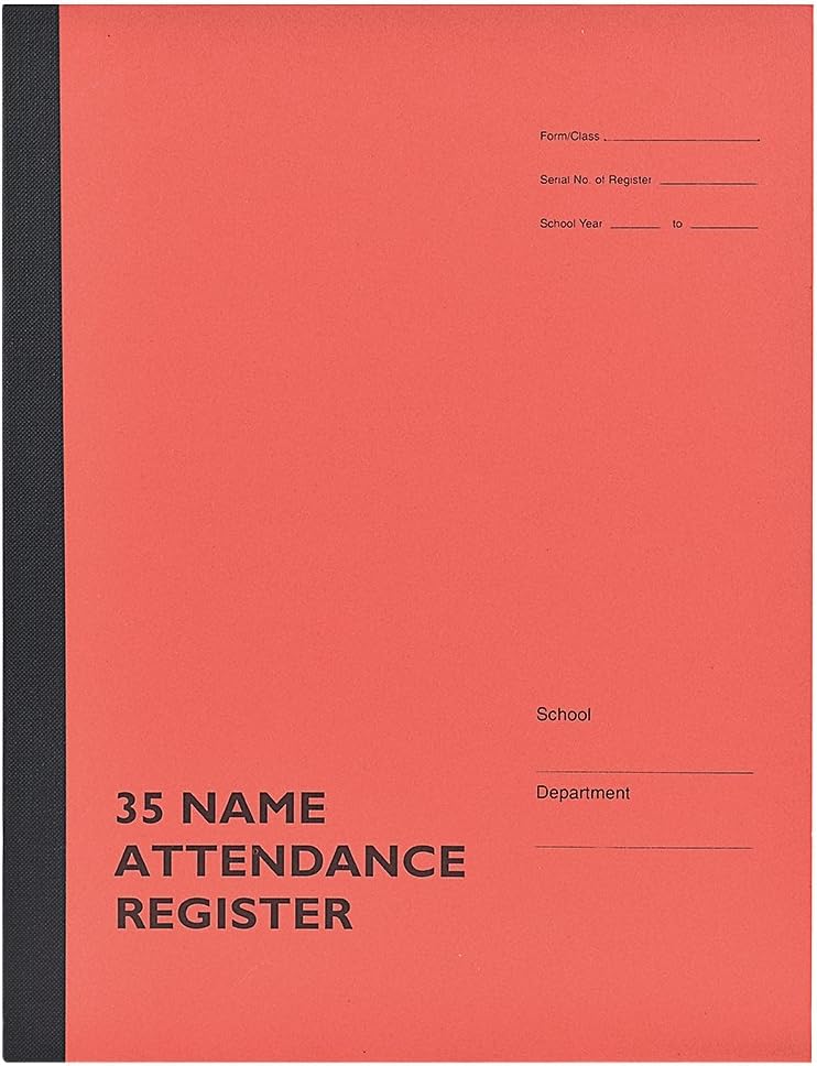 Philip and Tacey School Attendance Register- 35 Names- Pack of 10 ...