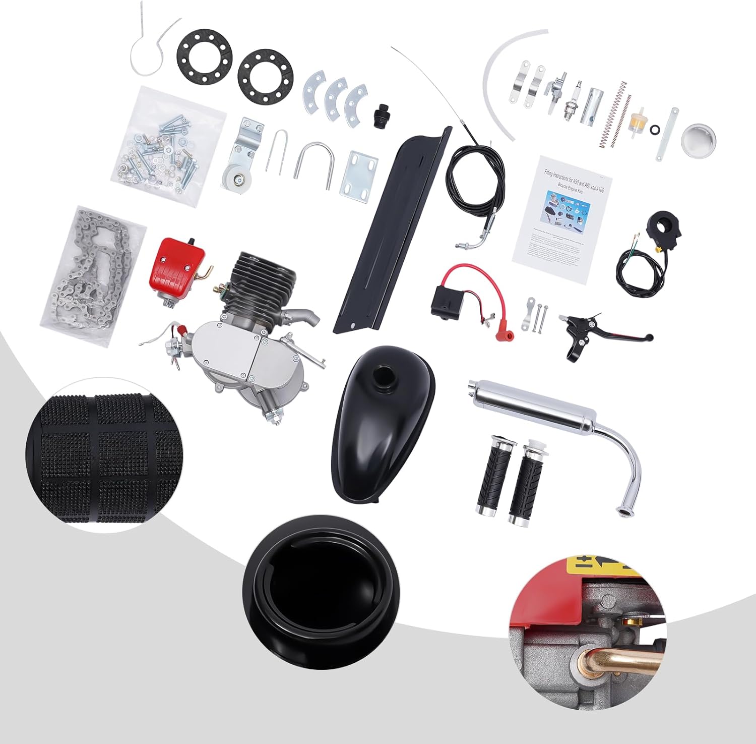 Bicycle Engine Kit, Full Set Upgraded 100CC Bike Philippines | Ubuy