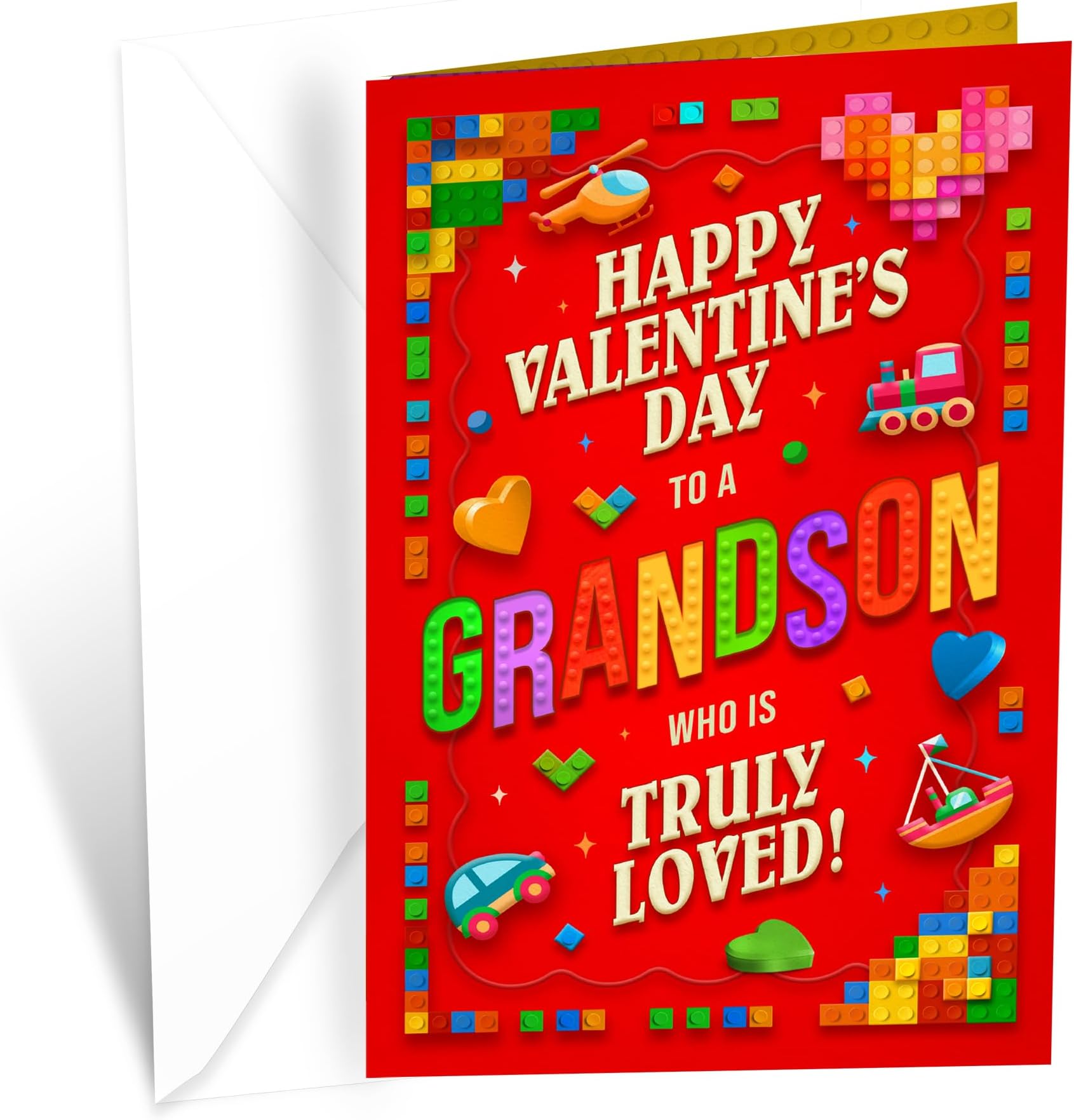 Amazon.com : Hallmark Valentines Day Card for Grandson (Wonderful You ...