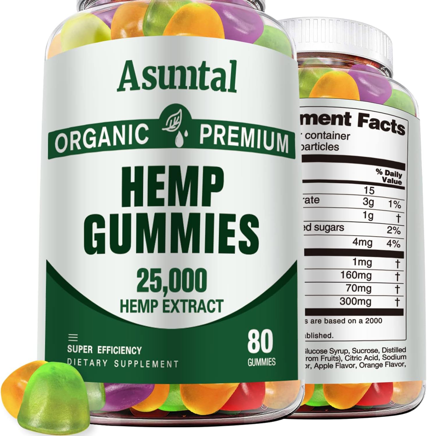 Amazon.com: Hemp Gummies High Potency,Hemp Gummy Vitamins - High ...