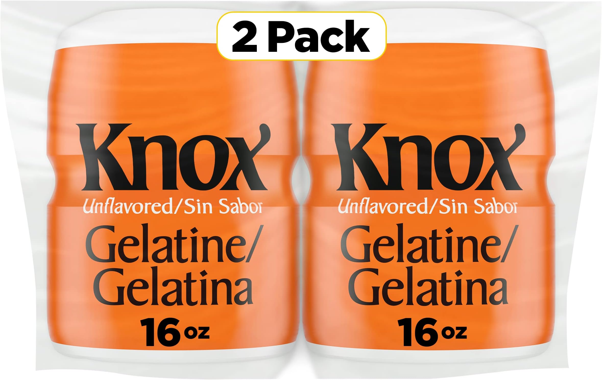 Amazon.com : Knox Unflavored Gelatin Duel Pack (2 ct Pack, 16 oz ...