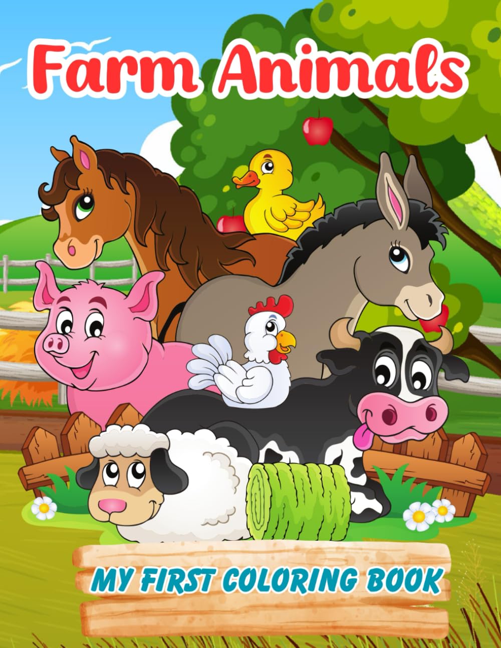 Farm Animals: My First Coloring Book ages 1-3: Vega, Adele ...