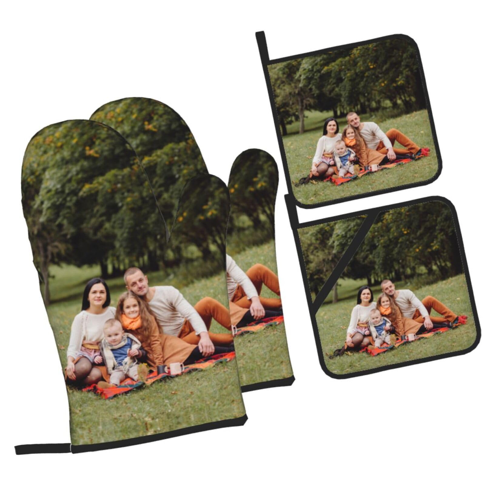Amazon.com: Personalized Oven Mitts, Custom Oven Mitts and Pot Holders ...