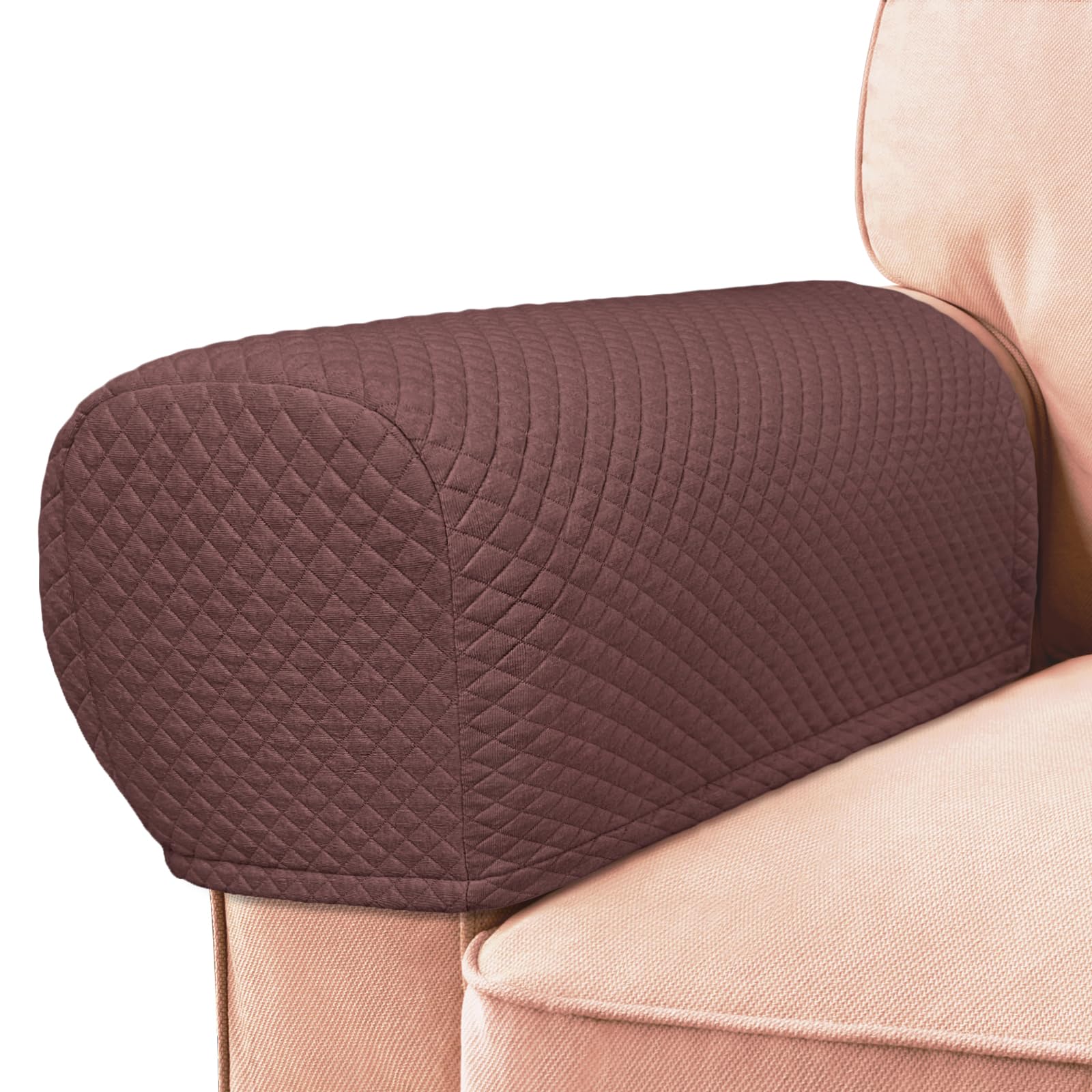 Amazon.com: Roytub Stretch Couch Arm Covers, Breathable Armrest Covers ...