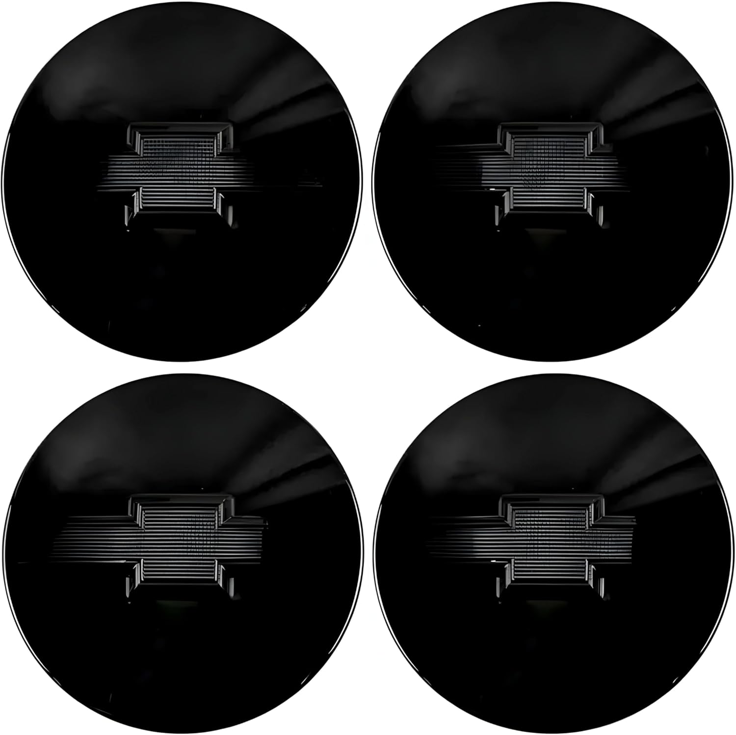 Amazon.com: 4X Four Pieces Black Wheel Center Hub Caps Chevy Center Cap ...